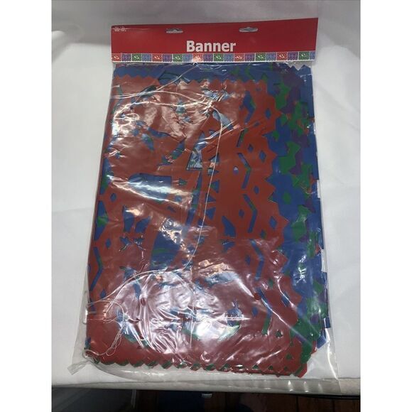 Party Supplies | 2 Packs Mexican Cutout Banner Plastic 10ft Fiesta ...